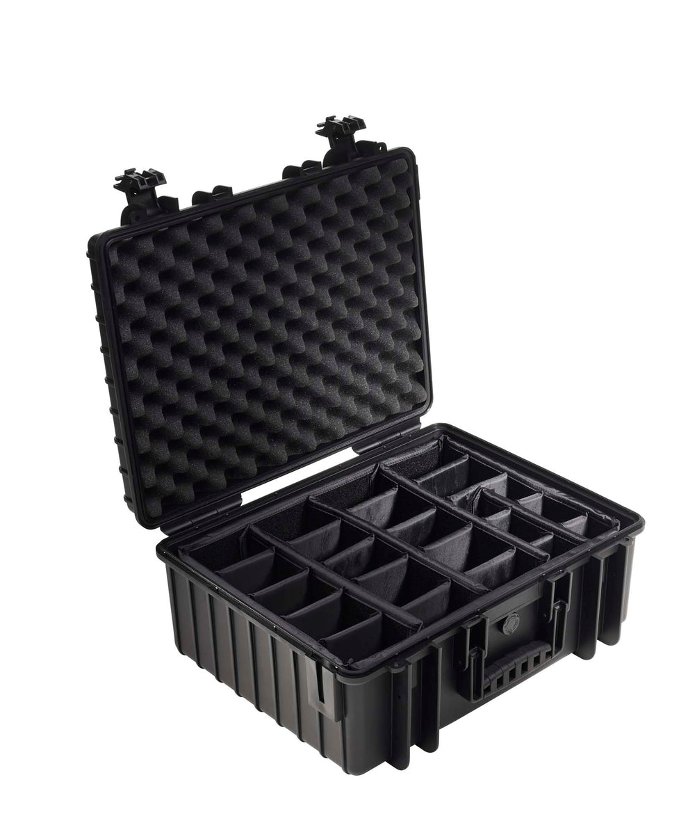B&W Outdoor Case 6000 With Dividers (Black) – Soundspeed